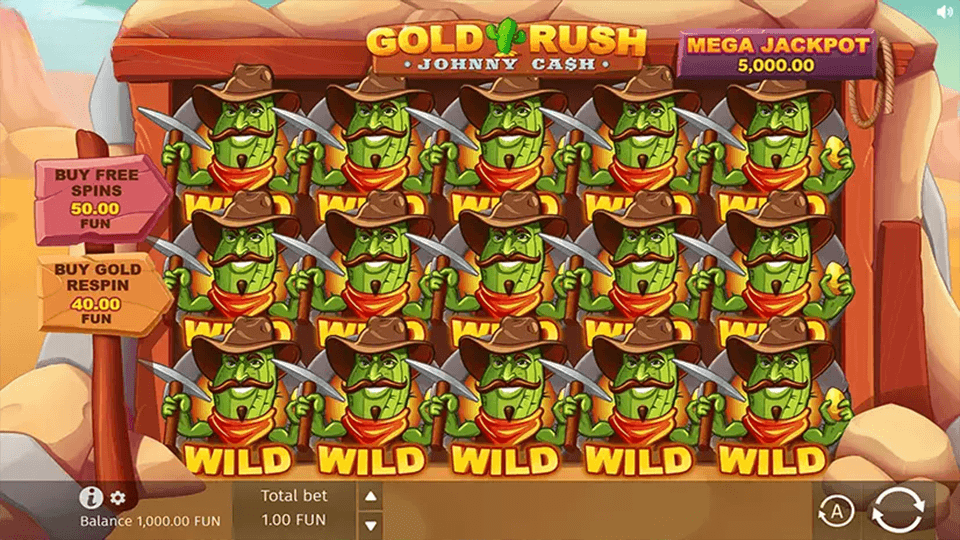 Gold Rush with Johnny Cash - Casino Planet